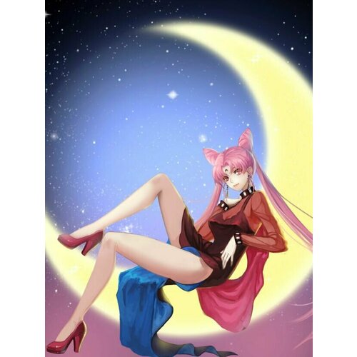 Плакат, постер на холсте Sailor Moon, Сейлор Мун. Размер 30 х 42 см