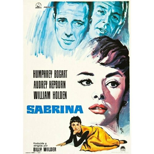 Плакат, постер на бумаге Сабрина (Sabrina), Билли Уайлдер. Размер 21 х 30 см
