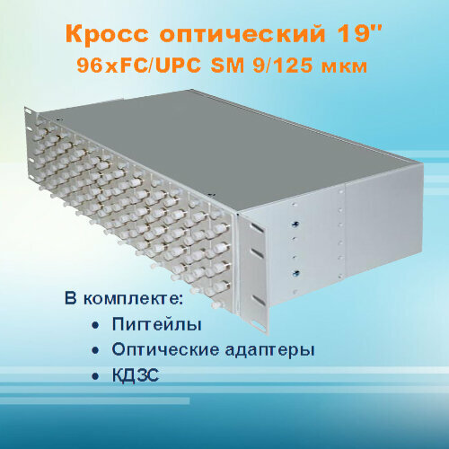 Кросс оптический стоечный СКРУ-3U19-A96-FC-SM (укомплектованный)