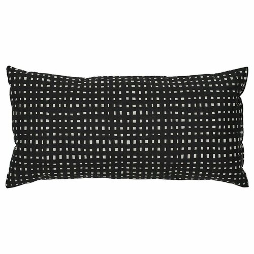 Подушка IKEA SANDMOTT, черно/белая, 30x58 см