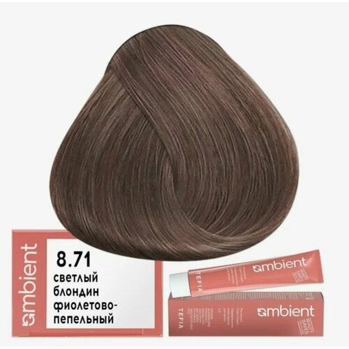 Tefia Ambient Крем-краска для волос AMBIENT 8.71, Tefia, Объем 60 мл