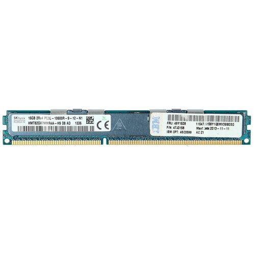 Оперативная память Hynix 16 ГБ DDR3L 1333 МГц DIMM CL9 HMT82GV7MMR4A-H9