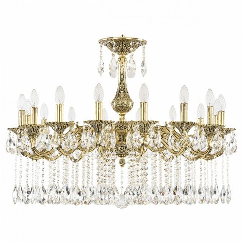 Люстра Bohemia Ivele Crystal 72102/16/300 A GB, E14, 640 Вт, кол-во ламп: 16 шт., цвет: золотой