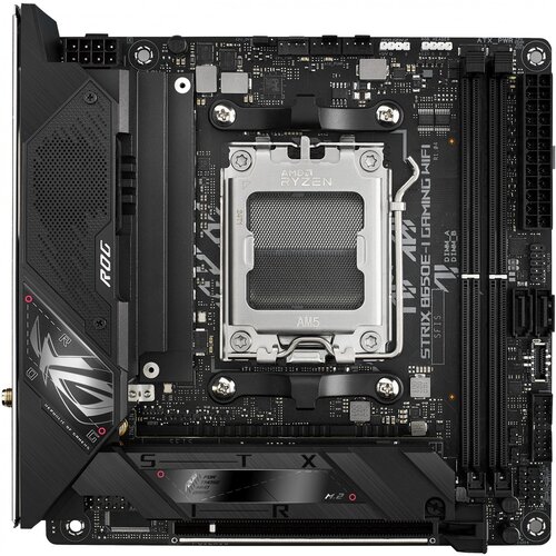 Материнская плата Asus ROG STRIX X670E-I GAMING WIFI SocketAM5 AMD X670 2xDDR5 mini-ITX AC`97 8ch(7.1) 2.5Gg RAID+HDMI