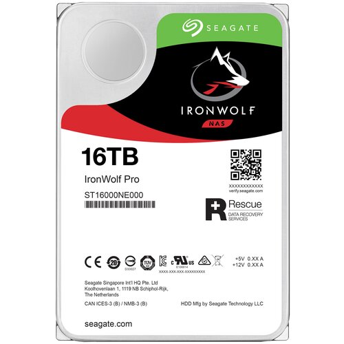 Жесткий диск Seagate IronWolf Pro 16 ТБ ST16000NE000