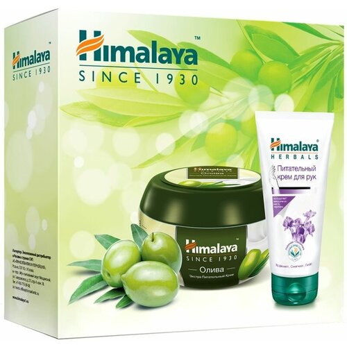 Набор подарочный Himalaya Since 1930 №5 Крем экстра Питательный Олива и крем для рук, 100мл