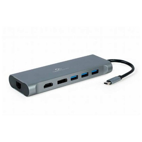 Хаб USB Gembird Cablexpert USB-C - USB 3.0/HDMI/DisplayPort/VGA/PD A-CM-COMBO8-01