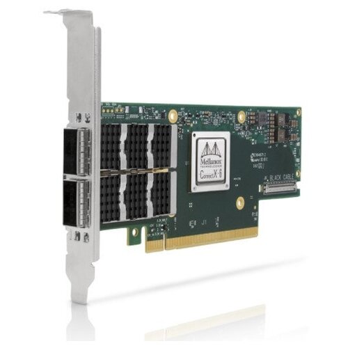 Сетевой адаптер MELLANOX ConnectX®-6 VPI adapter card, 100Gb/s (HDR100, EDR IB and 100GbE), dual-port QSFP56, PCIe3.0/4.0 x16, tall bracket