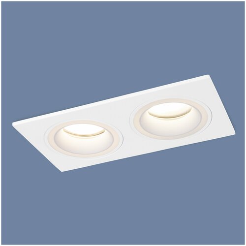 Светильник Elektrostandard 1091/2, G5.3, 30 Вт, 2 лампы, цвет арматуры: белый, цвет плафона: белый