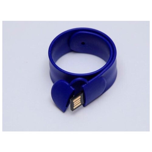 Флешка в виде браслета (16 Гб / GB USB 2.0 Синий/Blue SS001 Flash drive S012)