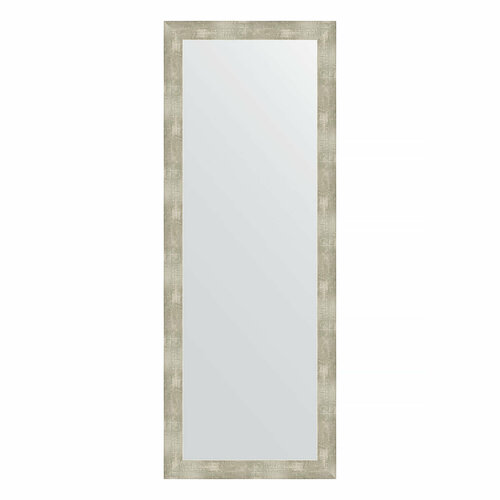 Зеркало настенное EVOFORM в багетной раме алюминий, 54х144 см, для гостиной, прихожей, кабинета, спальни и ванной комнаты, BY 3108