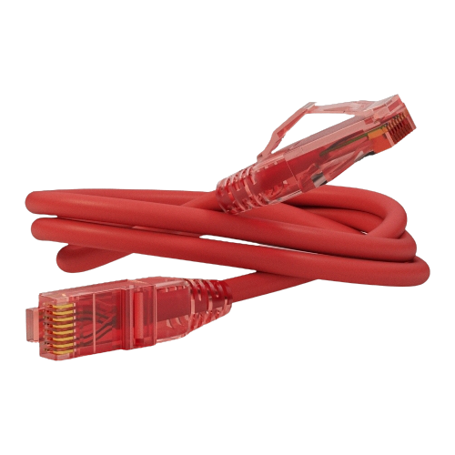 Патч-корд Hyperline PC-LPM-UTP-RJ45-RJ45-C5e-1M-LSZH, 1 м, красный