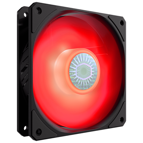 Вентилятор для корпуса Cooler Master SickleFlow 120, черный/красная подсветка
