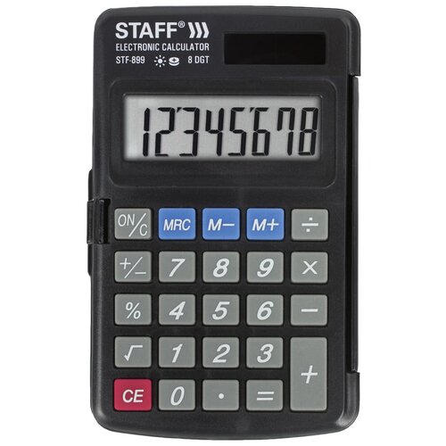 Калькулятор STAFF STF-899, черный, 2 шт.