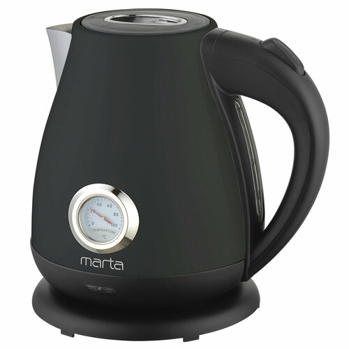 MARTA MT-4645 черный чайник металлический