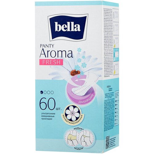 Bella прокладки ежедневные Panty aroma fresh, 1 капля, 60 шт.