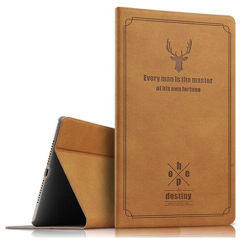 Чехол MyPads для Huawei MediaPad M6 8.4 тематика книга в Винтажном стиле коричневый