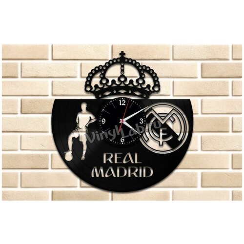 Real Madrid — часы из виниловой пластинки (c) VinylLab