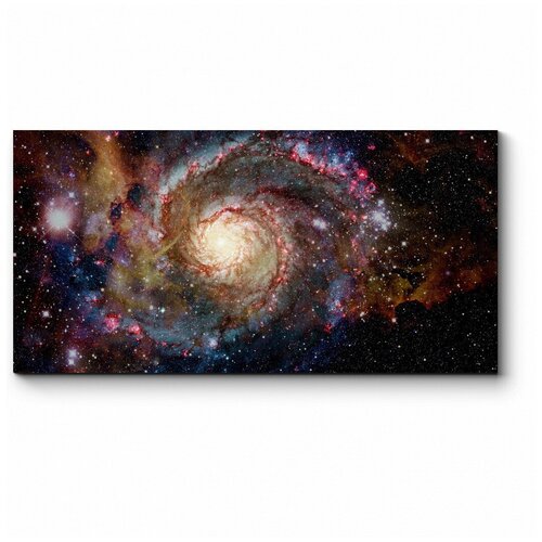 Модульная картина Сияние галактик 60x30