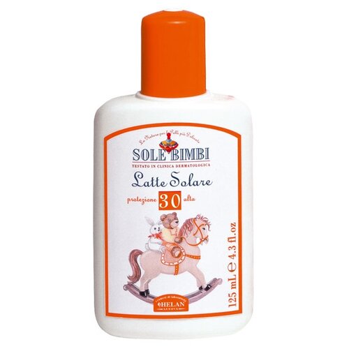 Helan Sole Bimbi солнцезащитное молочко Latte Solare SPF 30 SPF 30, 125 мл
