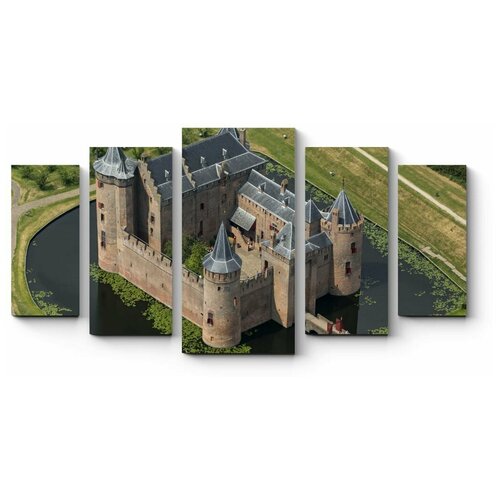 Модульная картина Средневековый замок Мейдерслот в Нидерландах110x61