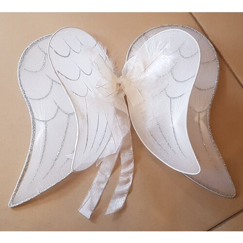 Крылья ангела белые 35×30см, капрон