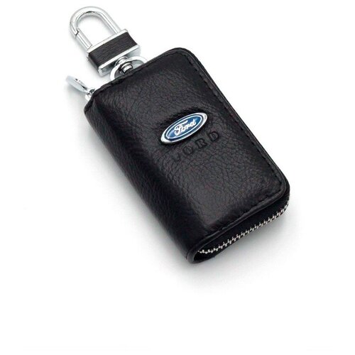Бирка для ключей BAREZ, гладкая фактура, Ford, 10 шт., черный