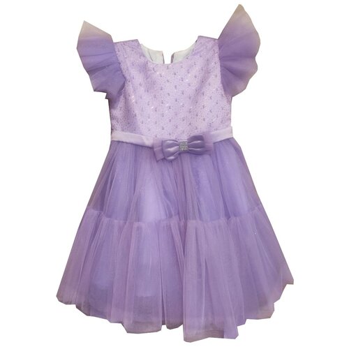 Платье ТЕХНОТКАНЬ, размер 26, фиолетовый