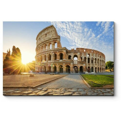 Модульная картина Колизей встречает новый день, Рим 30x20