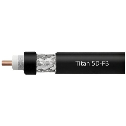 Кабель VEGATEL Titan 5D-FB PVC/CCA 50 Ом, 50 м, 1 шт., черный