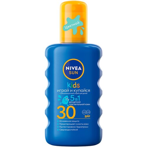 NIVEA Nivea Sun Kids детский солнцезащитный спрей SPF 30, 200 мл