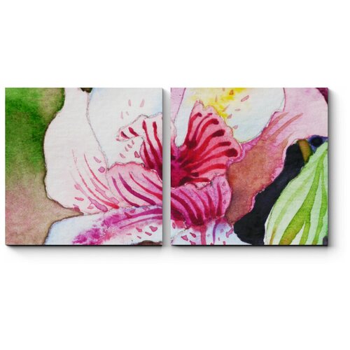 Модульная картина Изумительные переходы цвета орхидеи 170x85