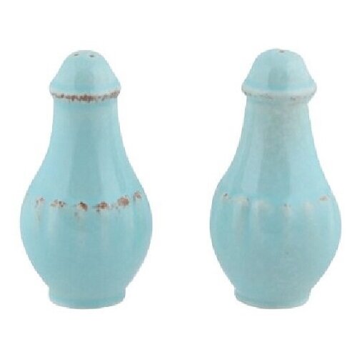 Набор из солонки и перечницы Impressions 10x5 см, керамика, цвет голубой, Costa Nova, Португалия, IM550-BLU(SDS01-00804C)