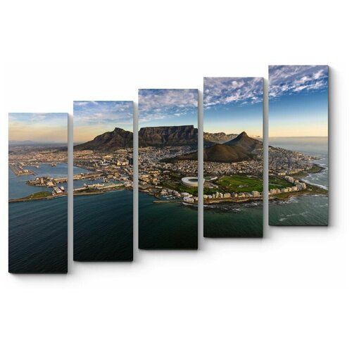 Модульная картина Потрясающая панорама Кейптауна 190x133