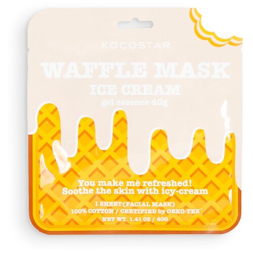 Kocostar Маска Waffle Ice Cream освежающая и смягчающая, 40 г, 40 мл