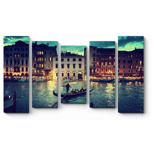 Модульная картина Гранд-канал в закат, Венеция100x60