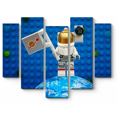 Модульная картина Лего-космонавт 181x147
