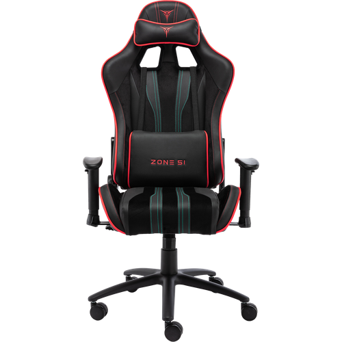 Компьютерное кресло ZONE 51 Gravity игровое, обивка: искусственная кожа/текстиль, цвет: black/red