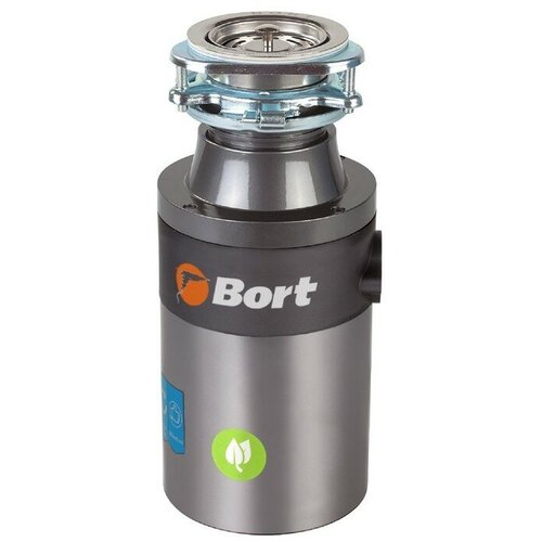 Bort Измельчитель пищевых отходов Bort TITAN 4000, 390 Вт, 3 ступени, 4.2 кг/мин, 90 мм, серый