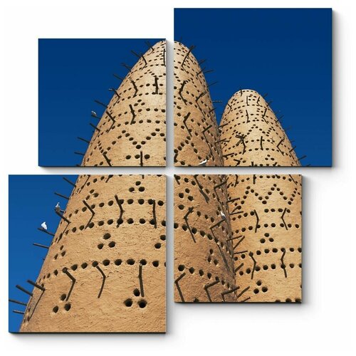 Модульная картина Голуби на башне в Катаре140x140