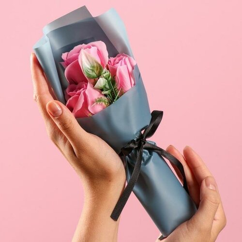 Secret Beauty Букет мыльных роз, розовые