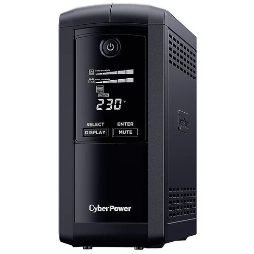 Интерактивный ИБП CyberPower VP700ELCD черный 390 Вт