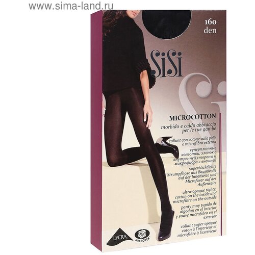 Колготки Sisi Mia, 160 den, размер 2, черный