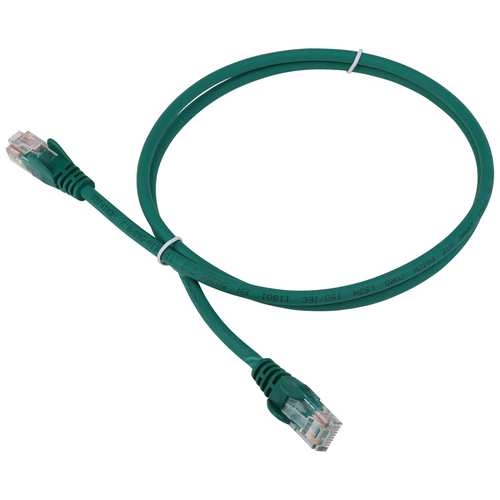 Патч-корд Lanmaster LAN-PC45 RJ-45 (m) - RJ-45 (m) CAT5e U/UTP, 3 м, 1 шт., зеленый