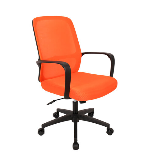 Компьютерное кресло Everprof Bamboo для оператора, обивка: сетка/текстиль, цвет: оранжевый