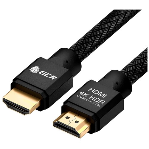 Кабель GCR HDMI - HDMI (GCR), 2 м, 1 шт., черный