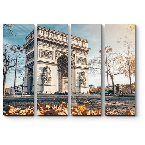 Модульная картина Осеннее очарование Парижем60x45