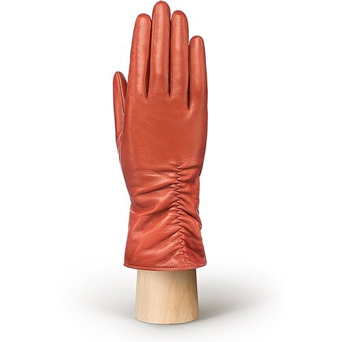 Перчатки ELEGANZZA, размер 6.5, оранжевый, коричневый