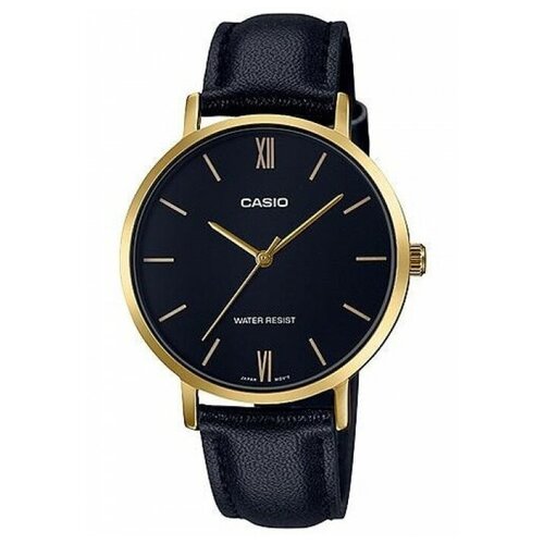 Наручные часы CASIO Collection LTP-VT01GL-1B, черный, золотой
