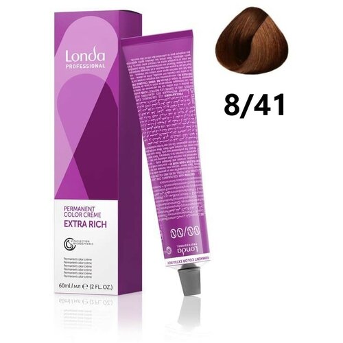 Londa Professional LONDACOLOR стойкая крем-краска для волос 8/41 светлый блонд медно-пепельный